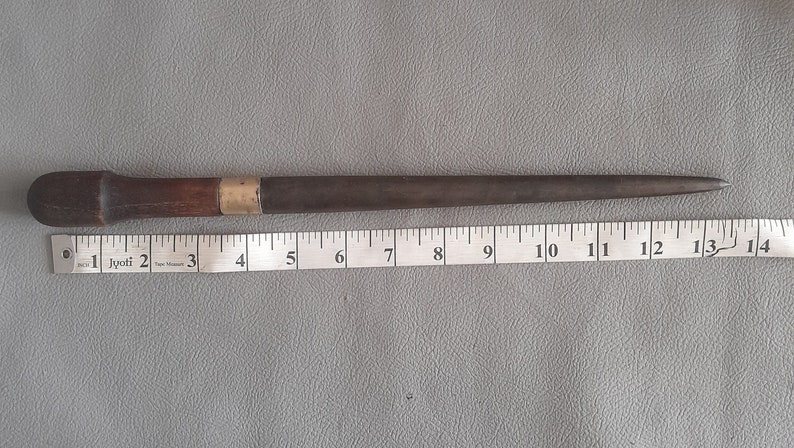 Vintage Iron Marlin Spike Rope Splicing Draw Bore Sailmaker Pricker ...
