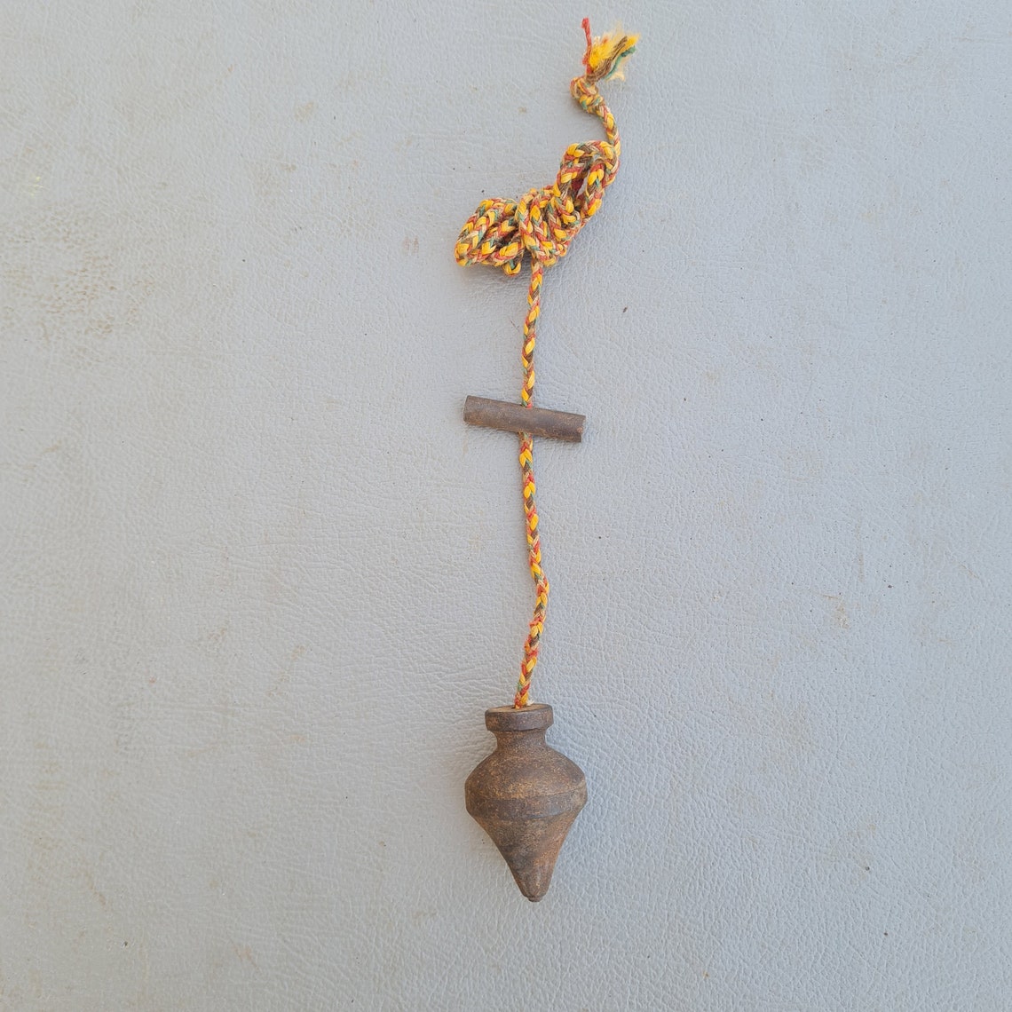 Rare Antique Vintage Iron Plumb Bob Leveling Measuring Carpenter Tool ...