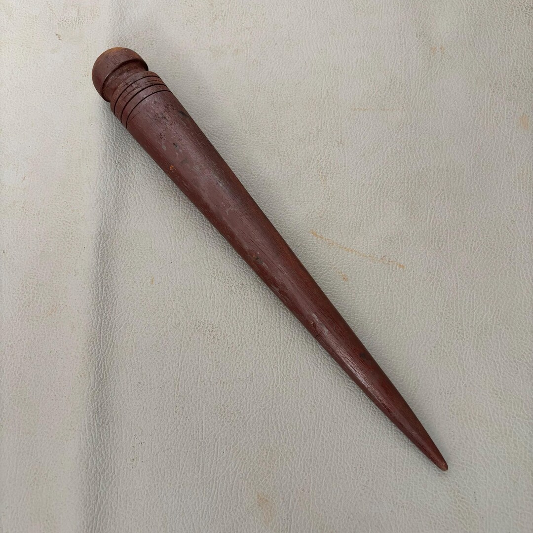 Vintage Wooden Marlin Spike Hitch Nautical Marine Seamen Sailor Rope ...