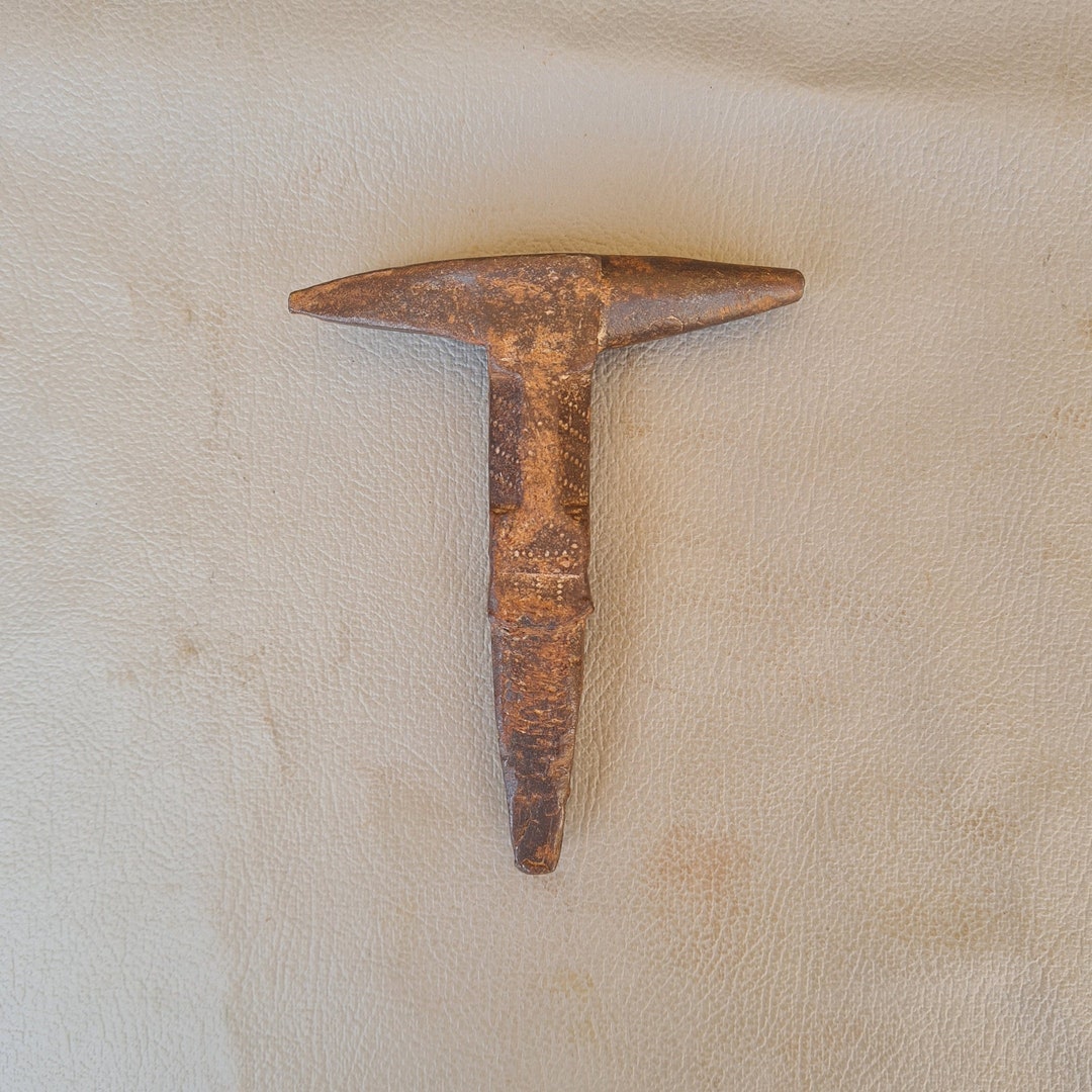 VTG Rare Original Heavy T-shaped Iron Gunsmith Blacksmith Silversmith ...