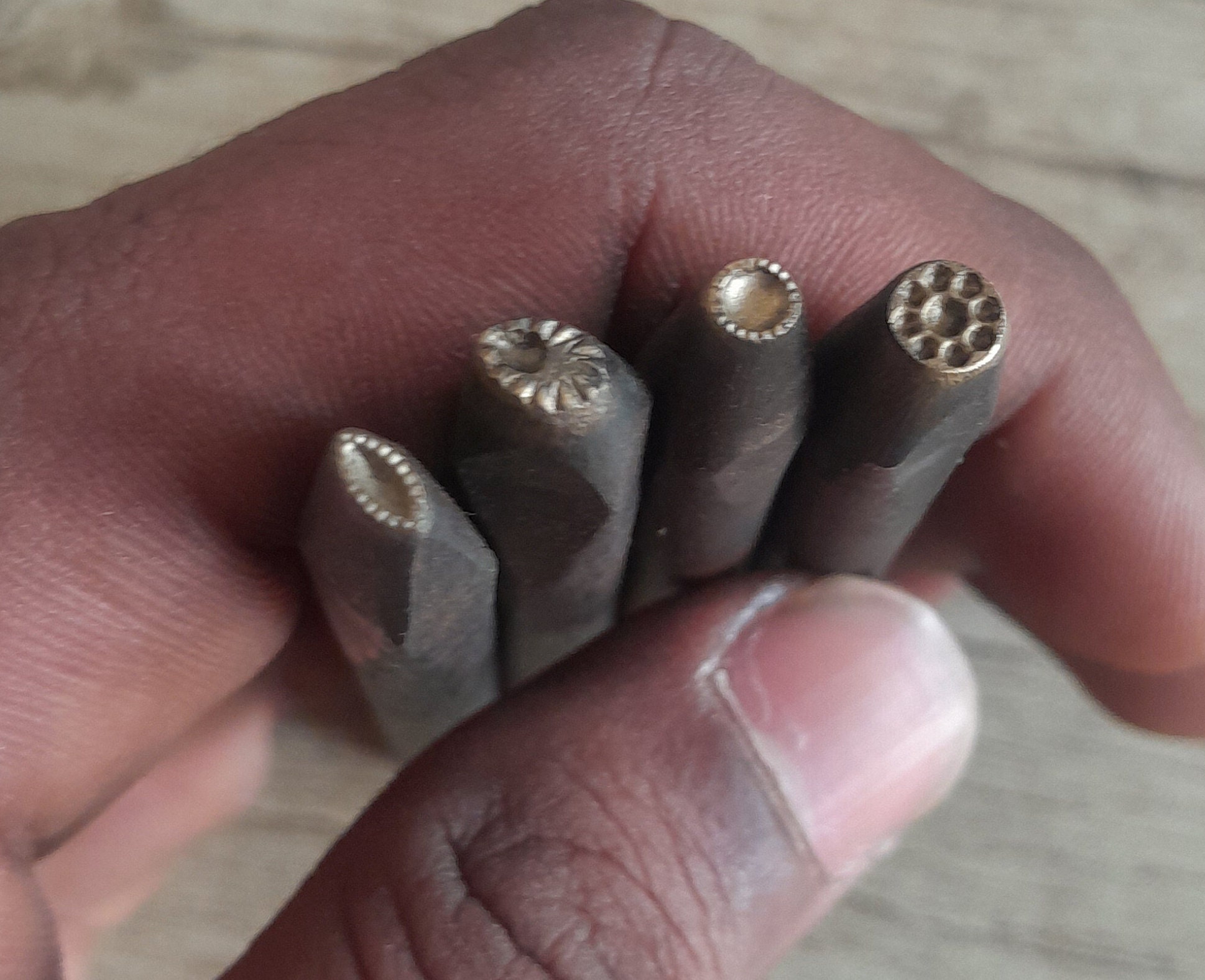 Vtg Steel Fine Design Indian Symbol Jeweler Silversmith Metal Punch ...