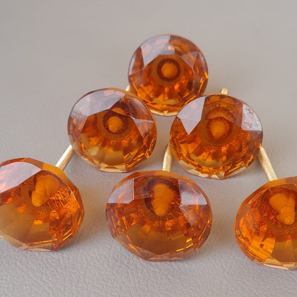 Amber Glass Knobs - Etsy