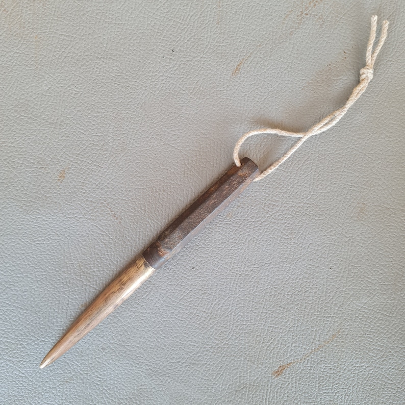 Vintage Brass Marlin Spike Rope Splicing Draw Bore Sailmaker Pricker ...