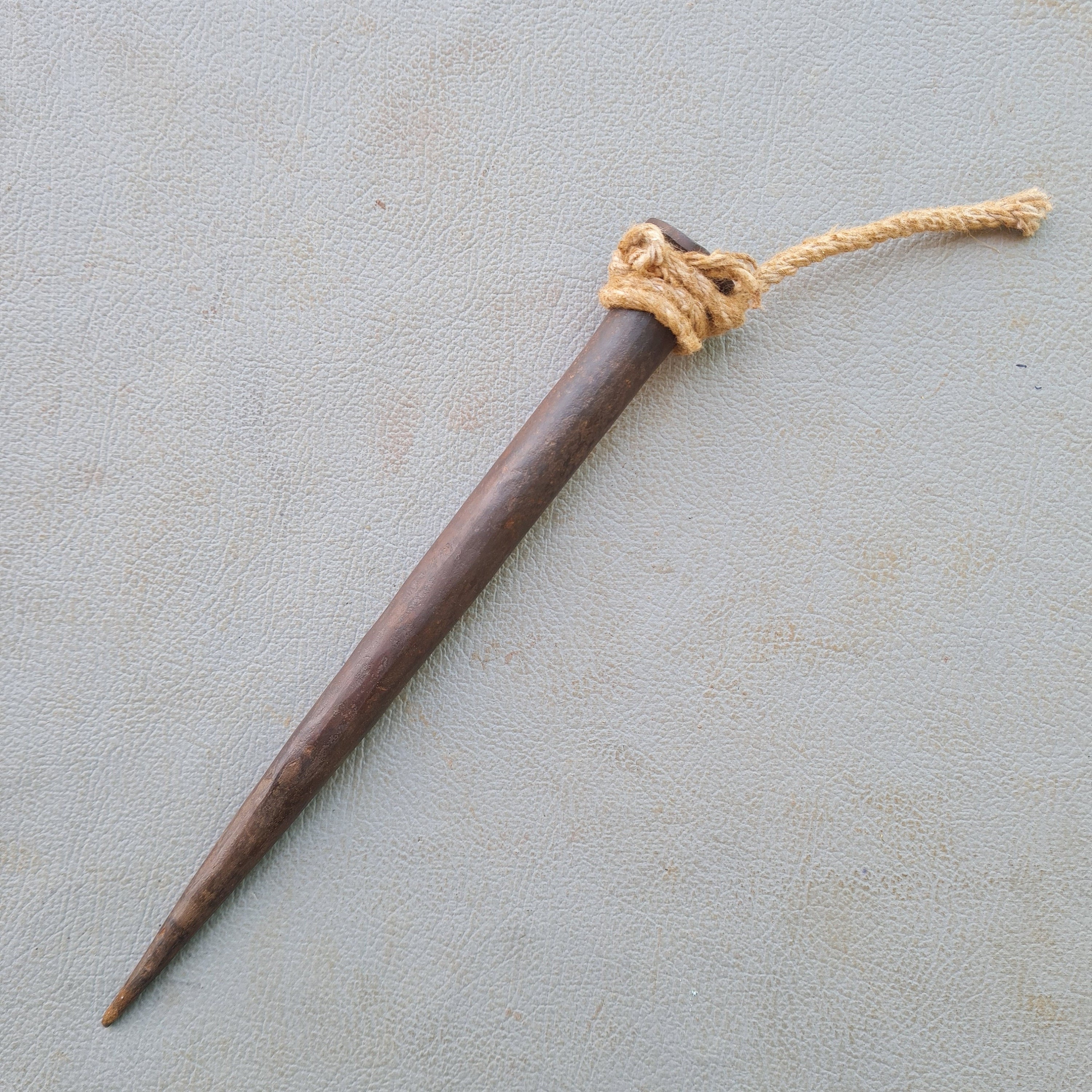 Vintage Iron Marlin Spike Hitch Nautical Marine Seamen Sailor Rope Tool