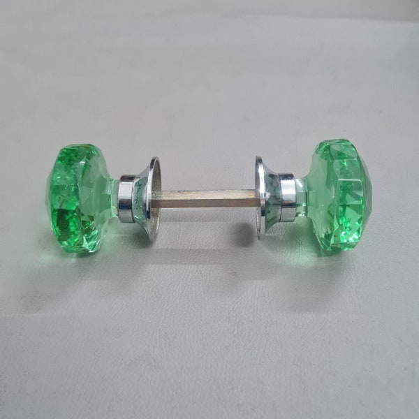 Green Glass Door Knobs - Etsy