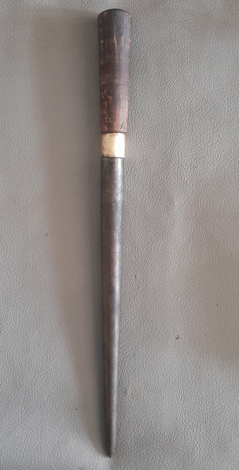 Vintage Iron Marlin Spike Rope Splicing Draw Bore Sailmaker Pricker ...