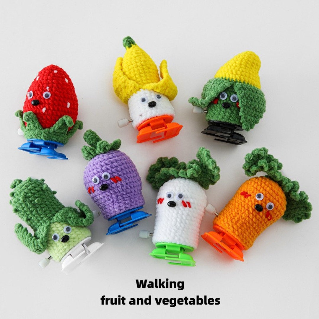Handmade Crochet Walking Fruits and Vegetables Positive Fruits and ...