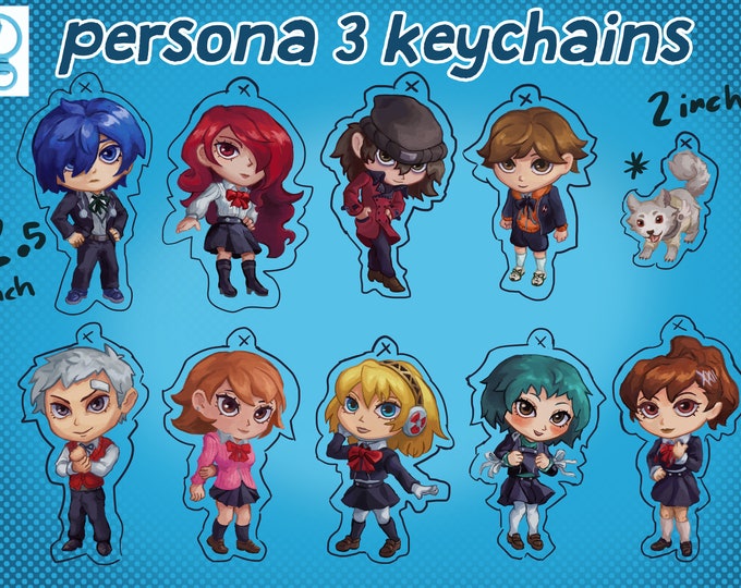 Persona P3 Koromaru | P4 Teddie | P5 Morgana Tamagotchi Shaker Keychain ...