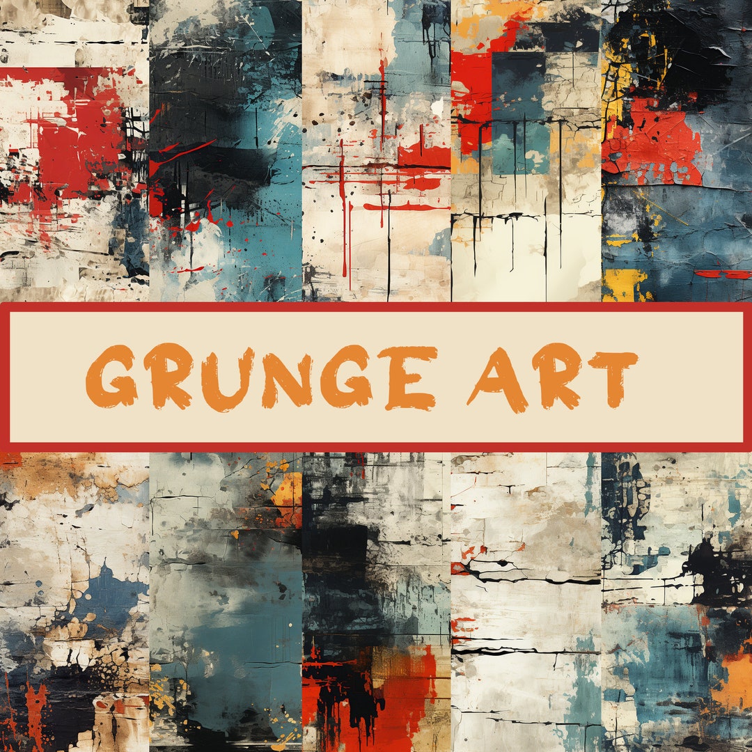 SEAMLESS Grunge Art Digital Papers - Etsy