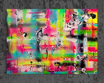 Abstract Acrylic Painting - Boundaries - Etsy