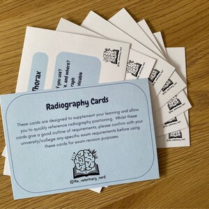 Vet Nurse Radiography OCSE Revision Cards - Etsy