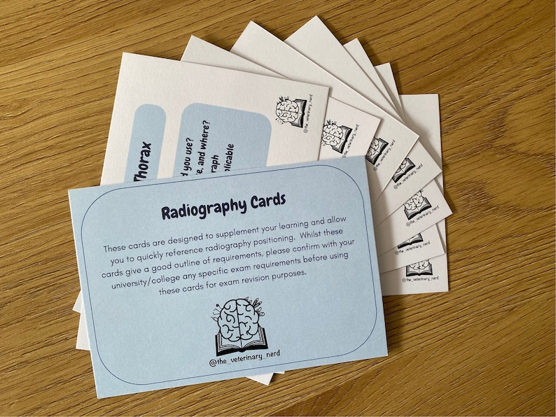 Vet Nurse Radiography OCSE Revision Cards - Etsy