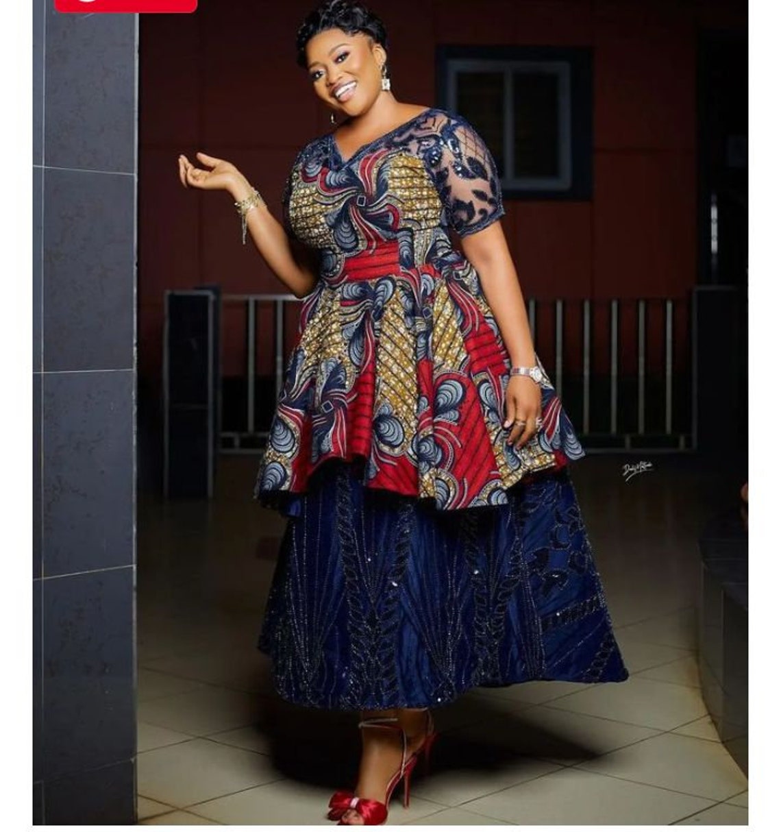 African Wears, Ankara Gown, Ankara Simple Dress,ankara Short Gown ...