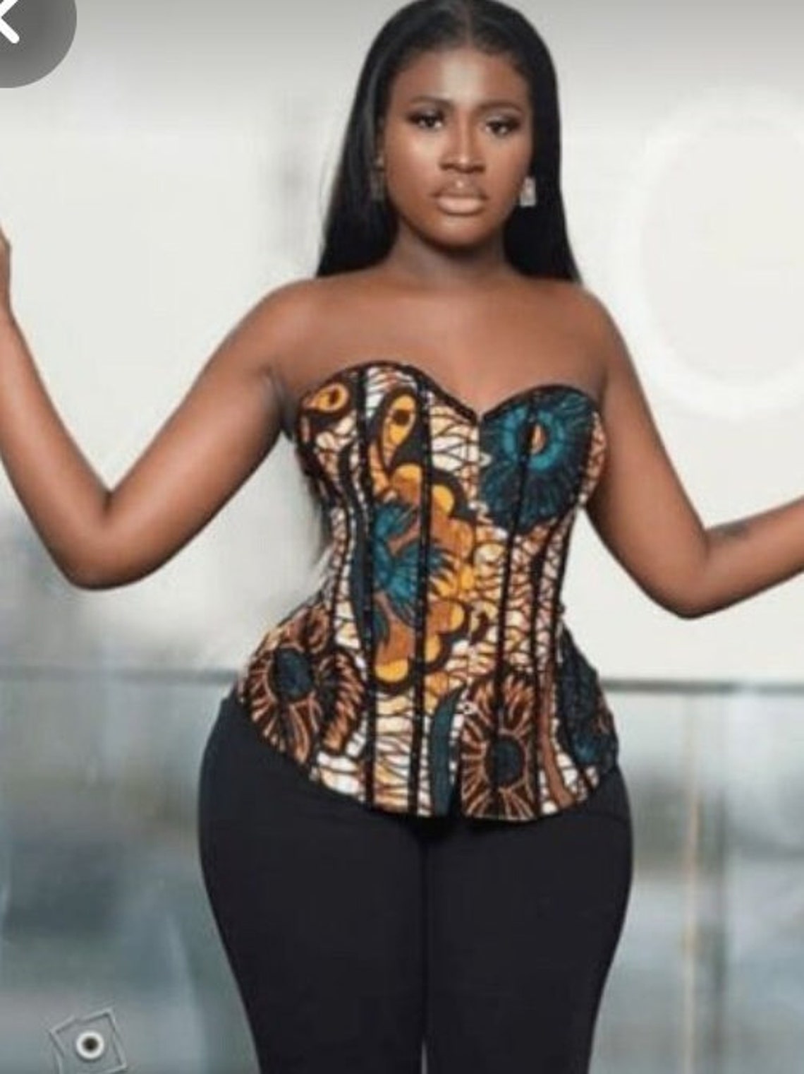 African Wears, Ankara Tops, Ankara Simple Top,ankara Blouse,african ...
