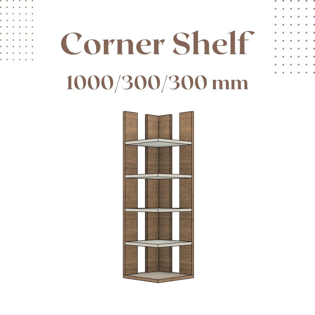 DIY Corner Shelf Plans H1000/L300/W300 Mm Easy-to-follow Instructions ...