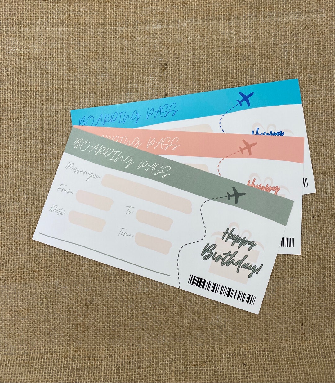 BOARDING PASS GIFT | Happy Birthday | Surprise Trip | Boarding Card ...