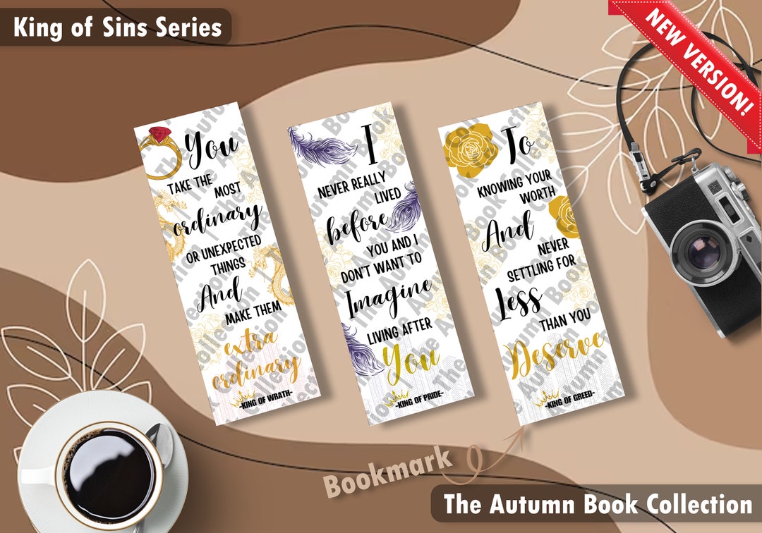 King of Sins Bookmarks King of Greed King of Wrath King of Greed Ana ...