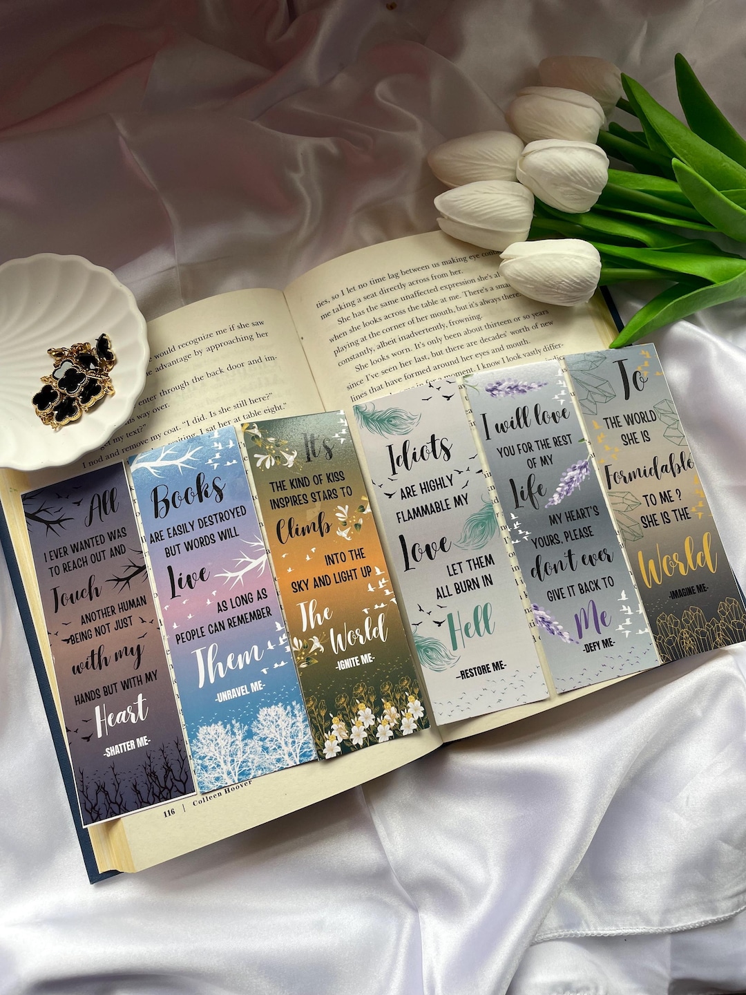 Shatter Me Series Bookmarks - Shatter Me | Ignite Me | Tahereh Mafi ...