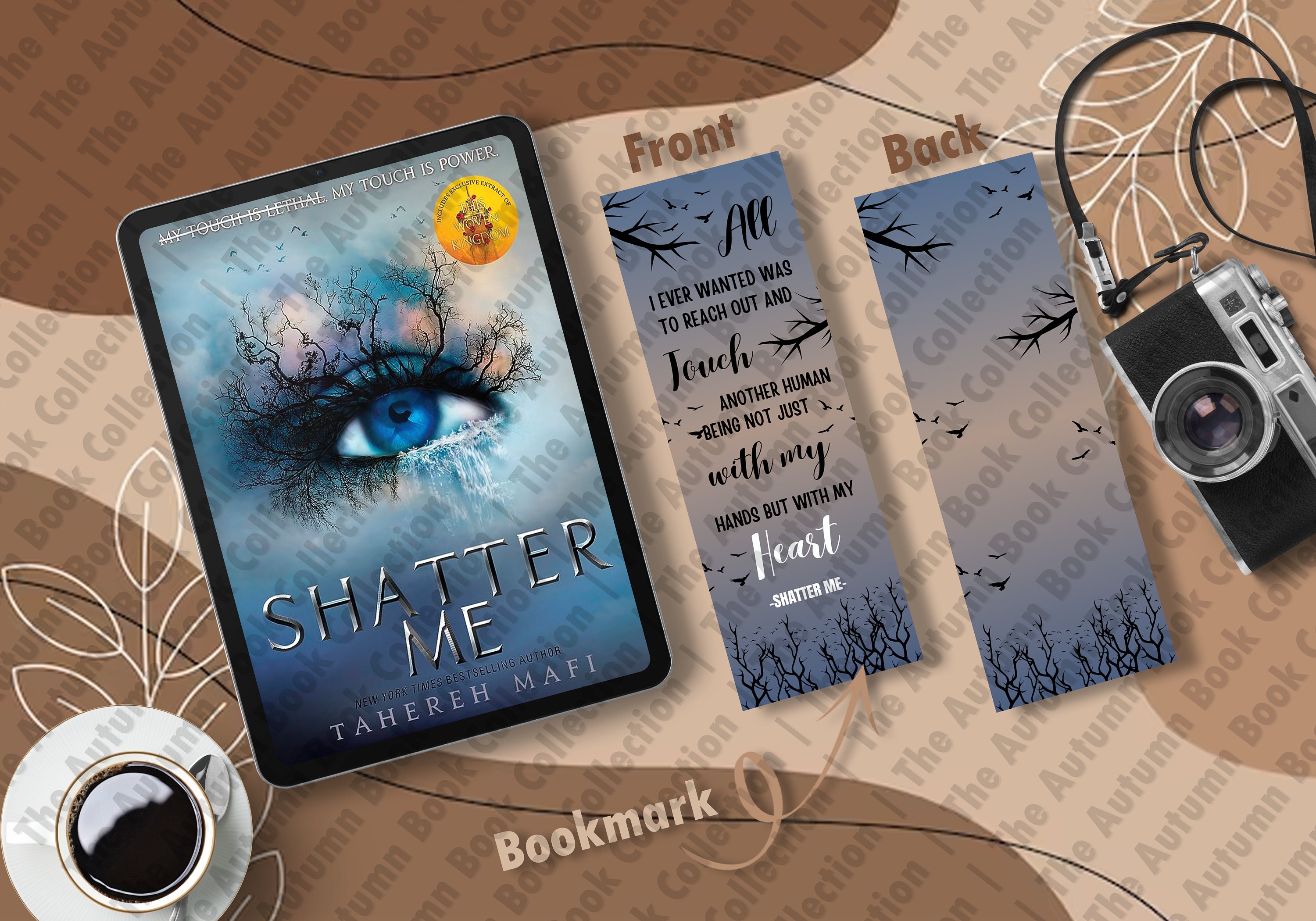 Shatter Me Series Bookmarks - Shatter Me | Ignite Me | Tahereh Mafi ...