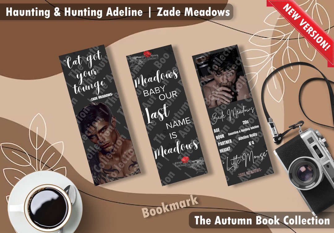 Zade Meadows Bookmarks - Haunting and Hunting Adeline Bookmarks ...
