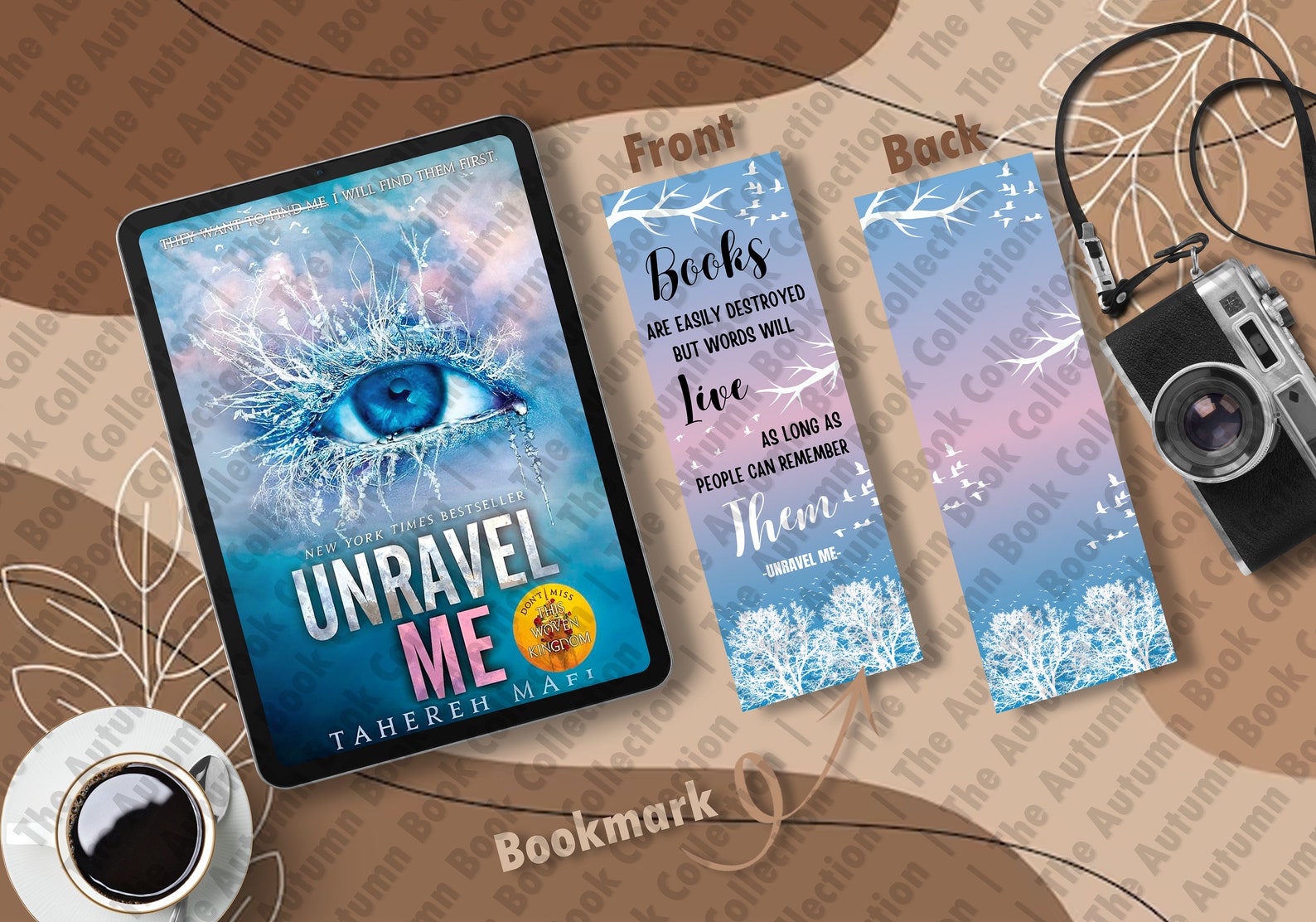 Shatter Me Series Bookmarks - Shatter Me | Ignite Me | Tahereh Mafi ...