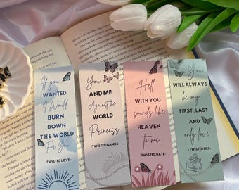 8 Twisted Series Bookmarks | Twisted Series Bookmark Bundle | Romance ...