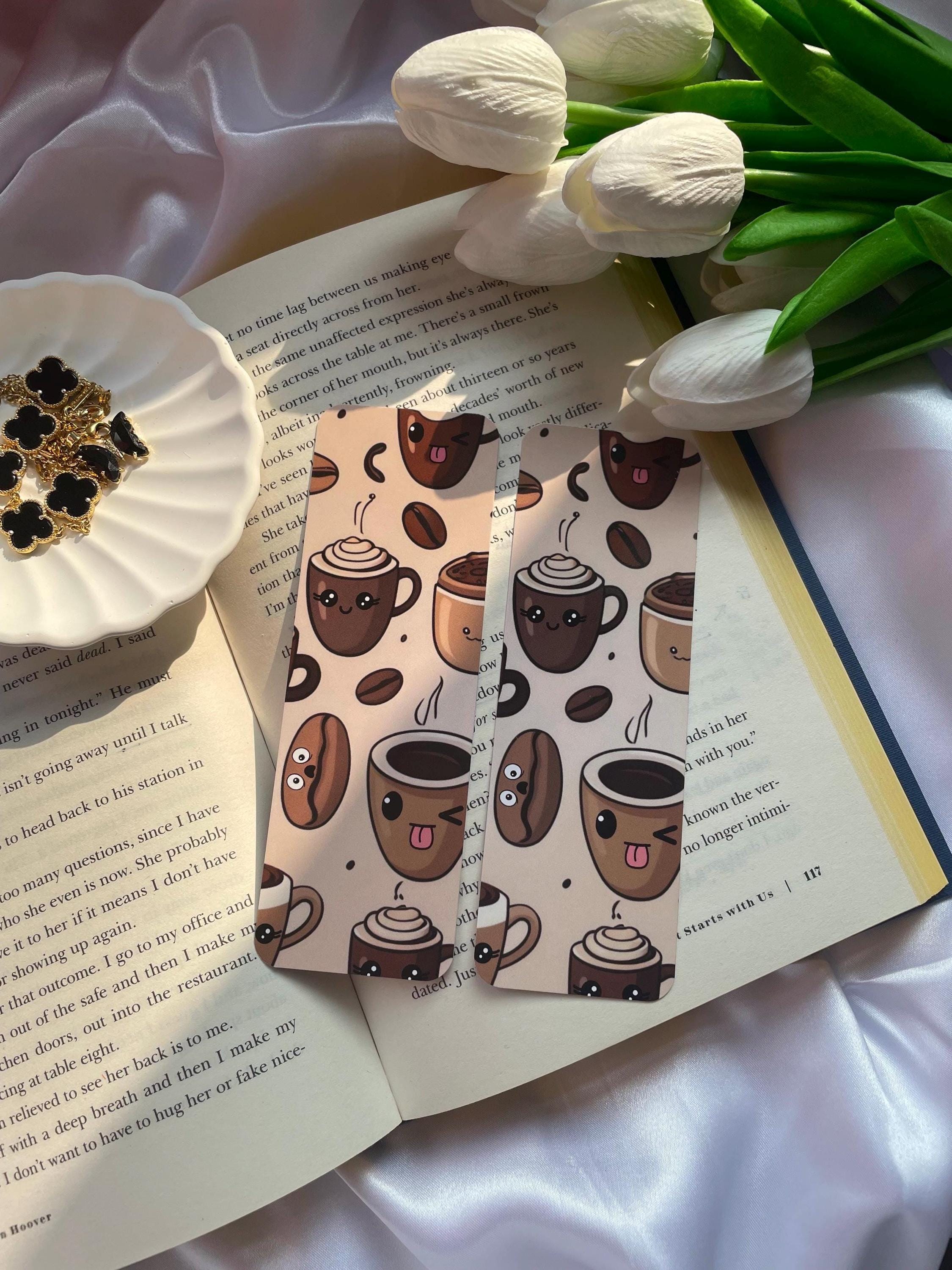 Coffee Bookmark - Coffee Lover | Cute Coffee Bookmark |cute Bookmark ...