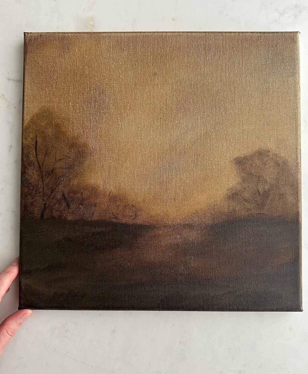 Original Acrylic Painting, Landscape Artwork, Landscape in Acrylic ...