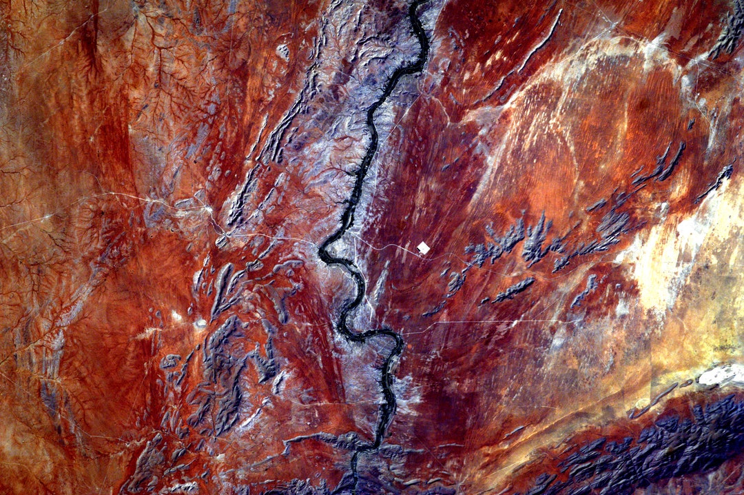 Kalahari Desert Satellite Image, Satellite Image Wall Art, Satellite ...
