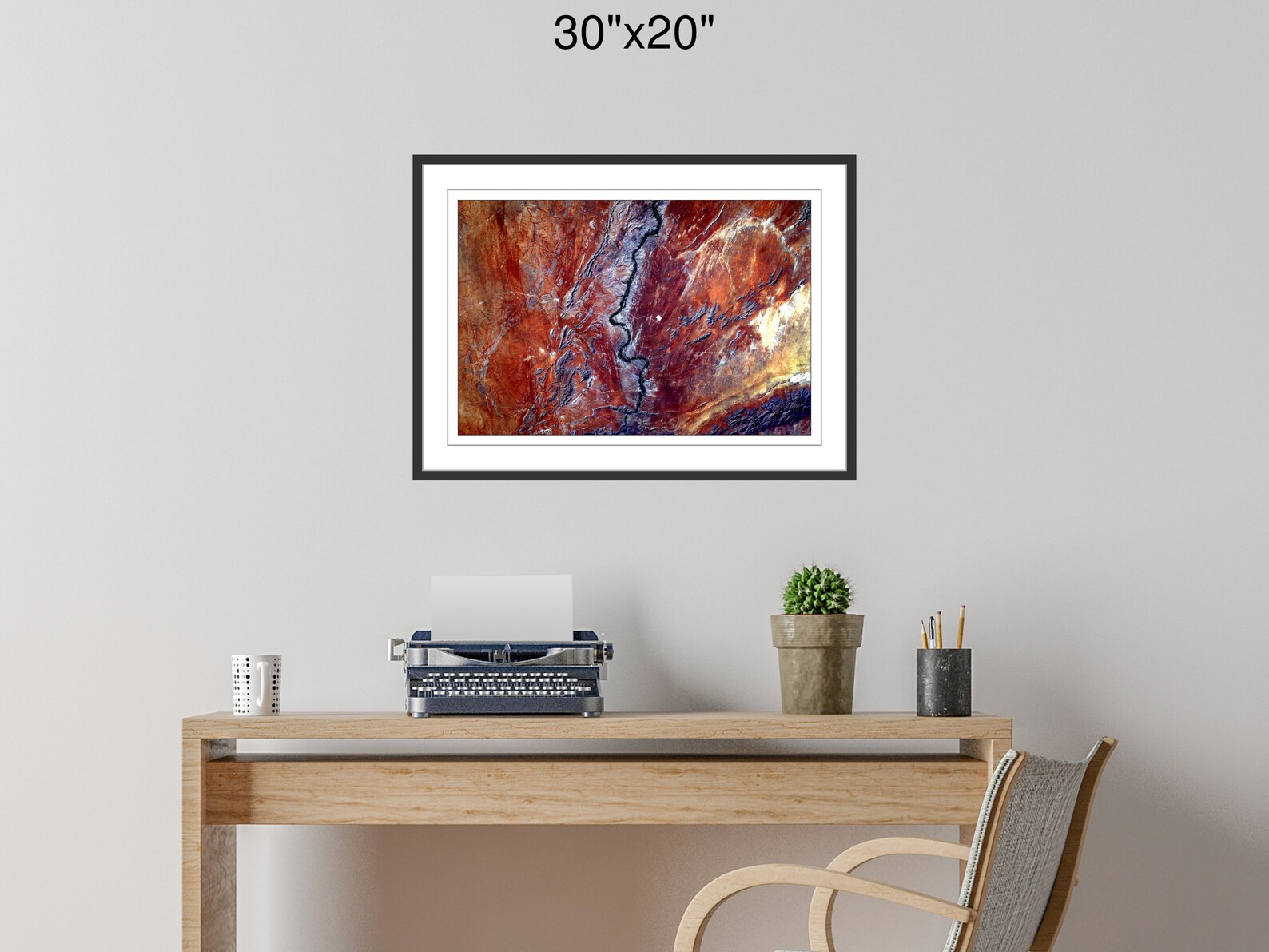 Kalahari Desert Satellite Image, Satellite Image Wall Art, Satellite ...