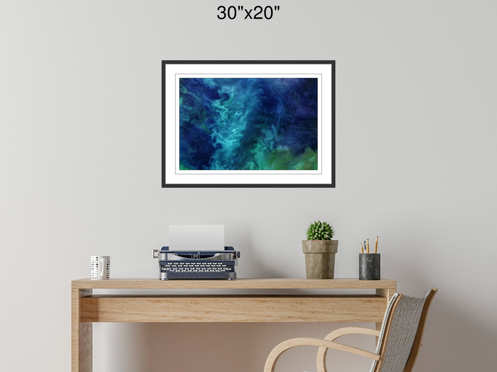 Ocean Water Art Print, Coastal Decor, Sea Art Print, Nautical Art ...