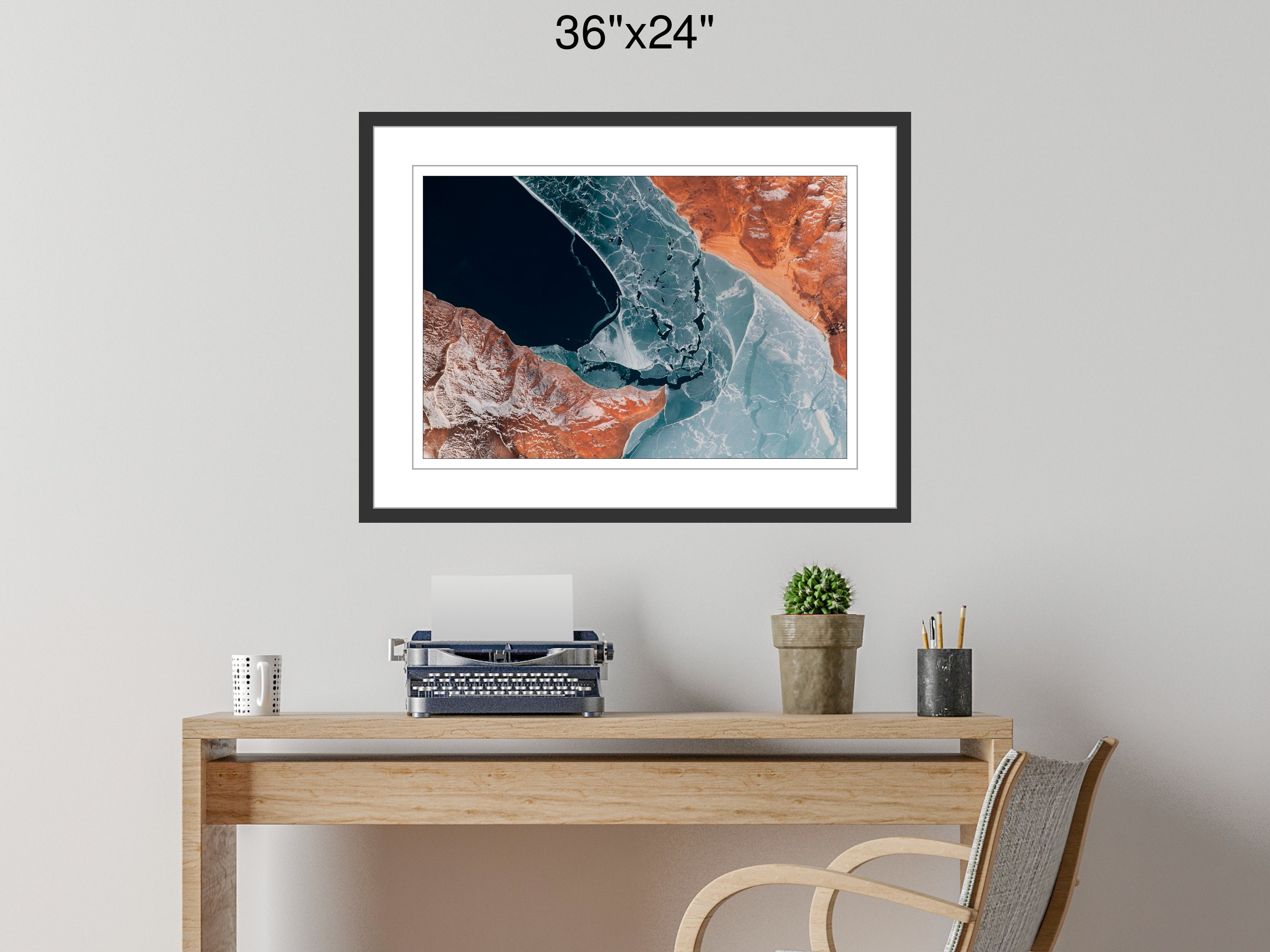 Lake Satellite Image, Satellite Image Wall Art, Satellite Print, Nature ...