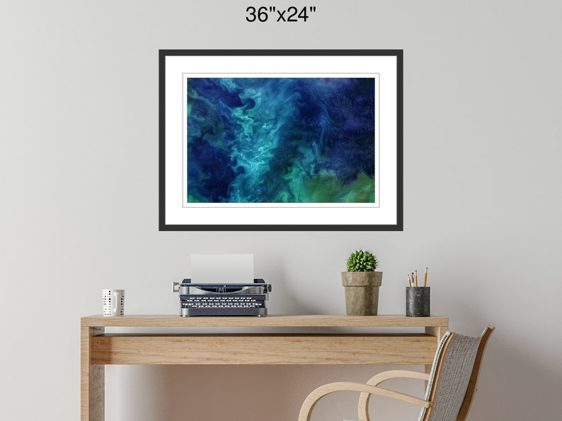 Ocean Water Art Print, Coastal Decor, Sea Art Print, Nautical Art ...