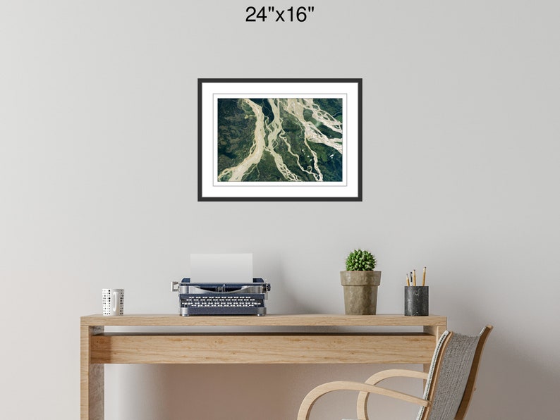 River Satellite Image, Environmental Art, Satellite Print, Nature Decor ...