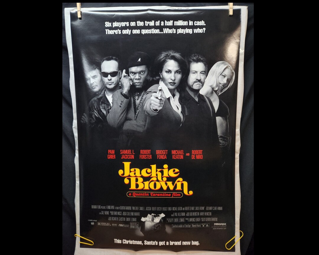 Jackie Brown, Final Version 2 Sided/double Side DS Movie Theater Poster 27 X 40 - Etsy