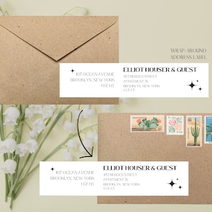 Wrap Around Address Label, Customize Address Label, Wrap Around Return ...