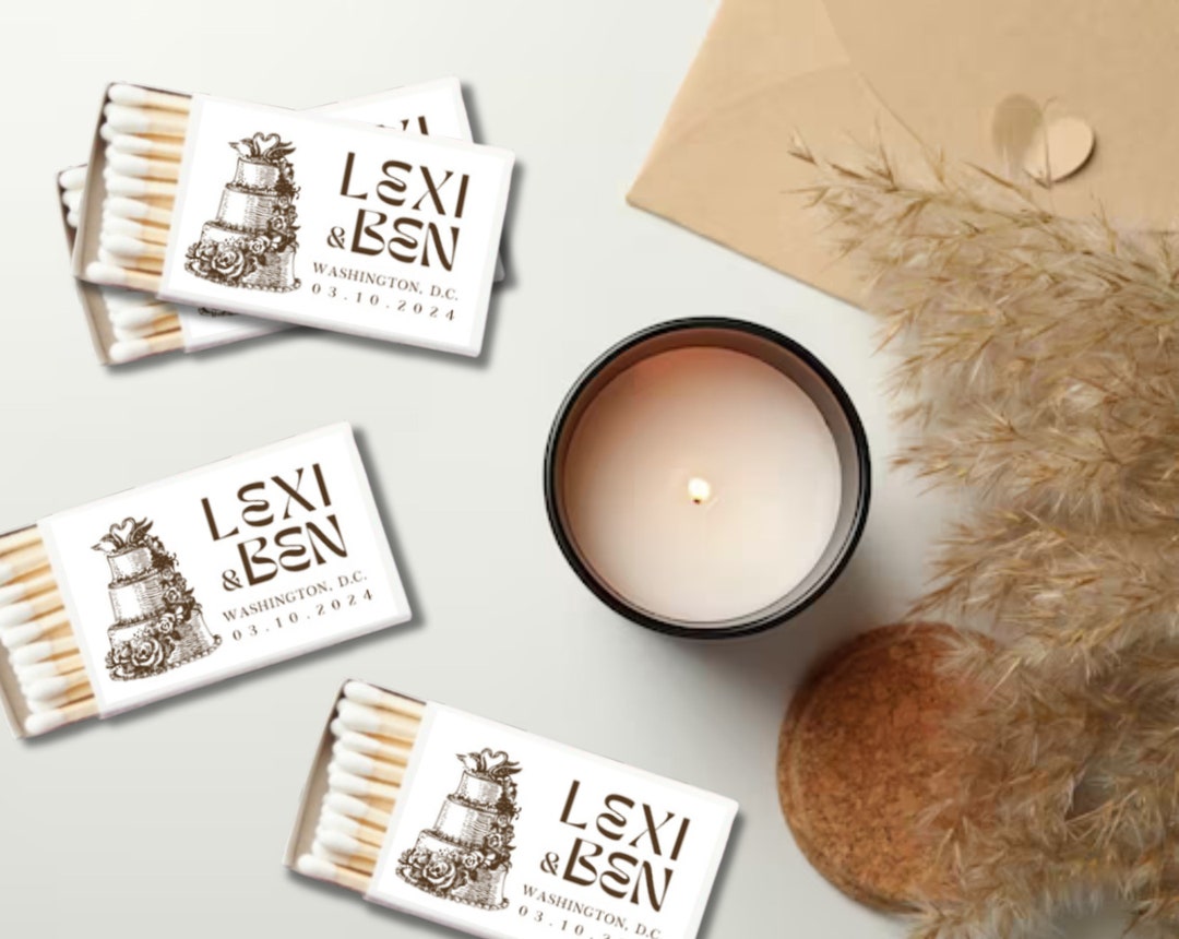 Vintage Etched Personalized Matchboxes, Custom Wedding Matchboxes ...