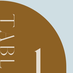 Customizable Wedding Table Numbers, Custom Table Numbers, Art Deco ...