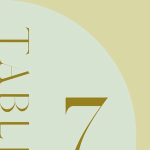 Customizable Wedding Table Numbers, Custom Table Numbers, Art Deco ...