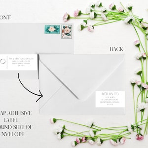 Wrap Around Address Label, Customize Address Label, Wrap Around Return ...