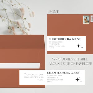 Wrap Around Address Label, Customize Address Label, Wrap Around Return ...