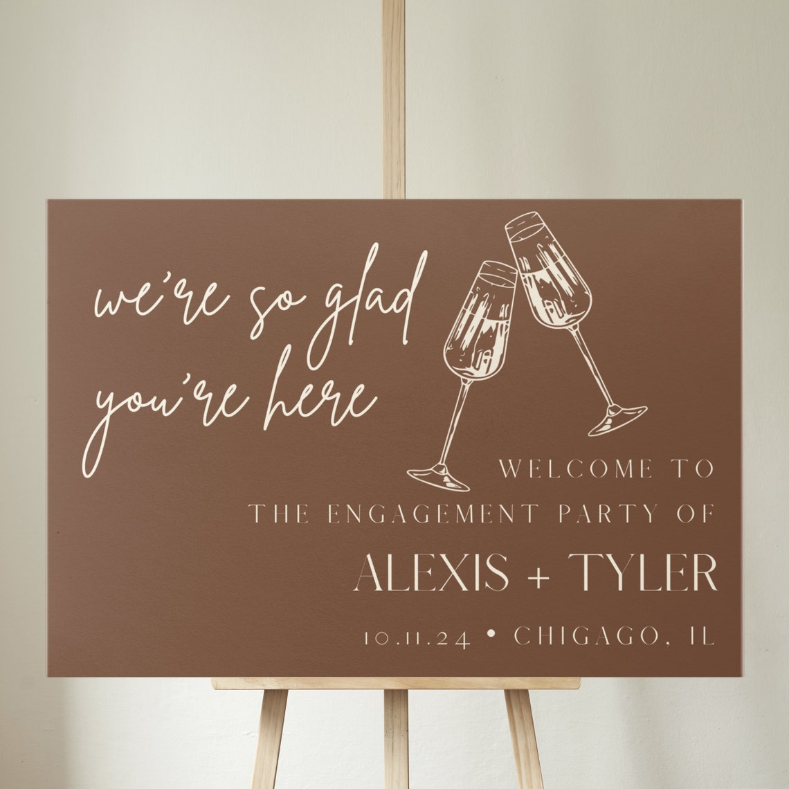 Customizable Engagement Party Welcome Sign Customizable - Etsy