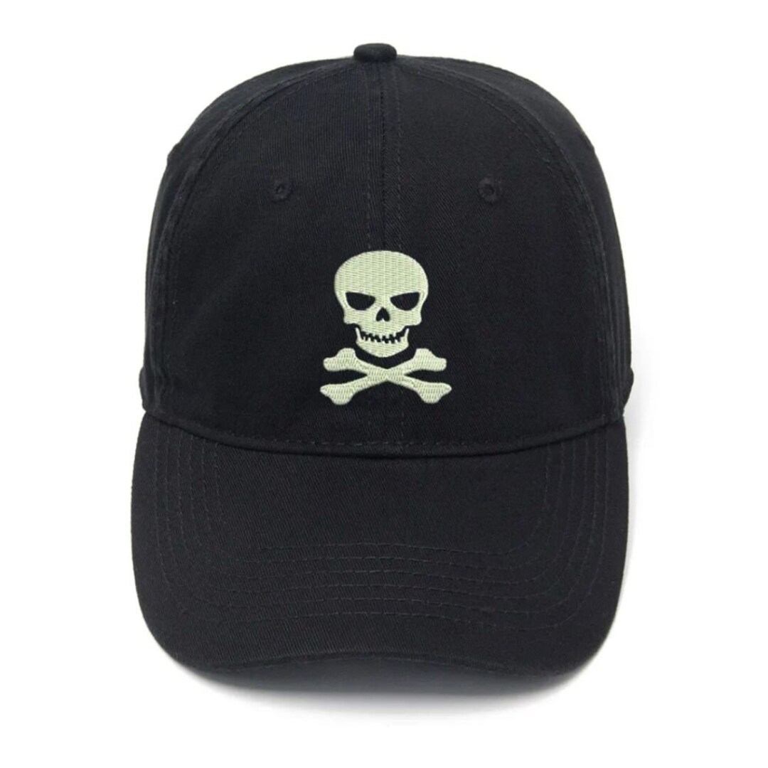 Skull Emblem: Velcro Hat Unleashed for Edgy Style Enthusiasts Now - Etsy