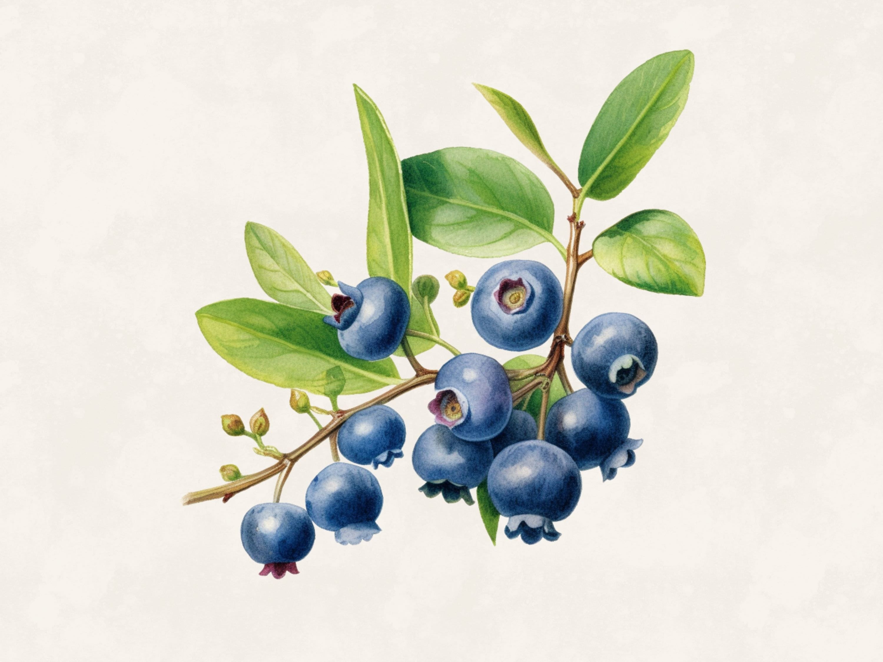 Blueberry Clipart Bundle Commercial Use Watercolor Blueberries - Etsy