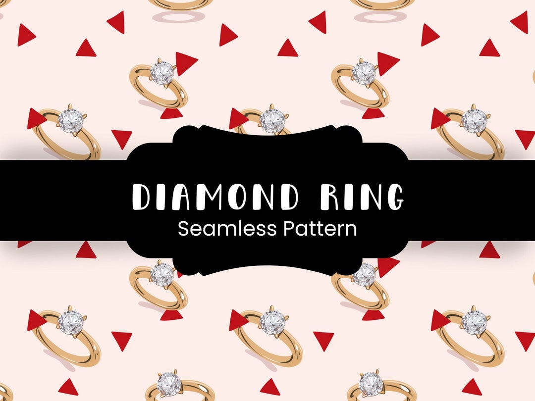 Diamond Ring Pattern Downloadable Paper for Commercial Use Minimalist ...