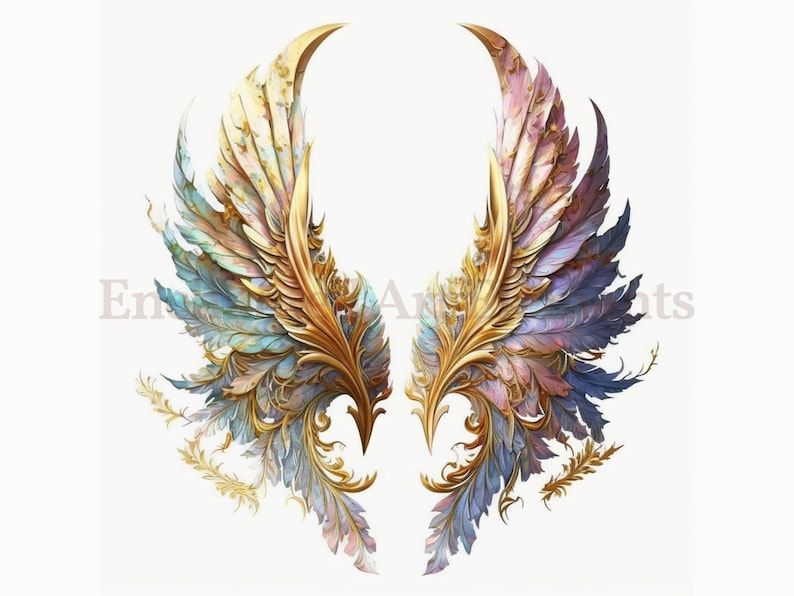 Magic Wings Print Art Fairy Wings Illustration Commercial Use - Etsy