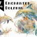 Magic Dolphin Clipart, Commercial Use, Watercolor Enchanted Dolphin ...