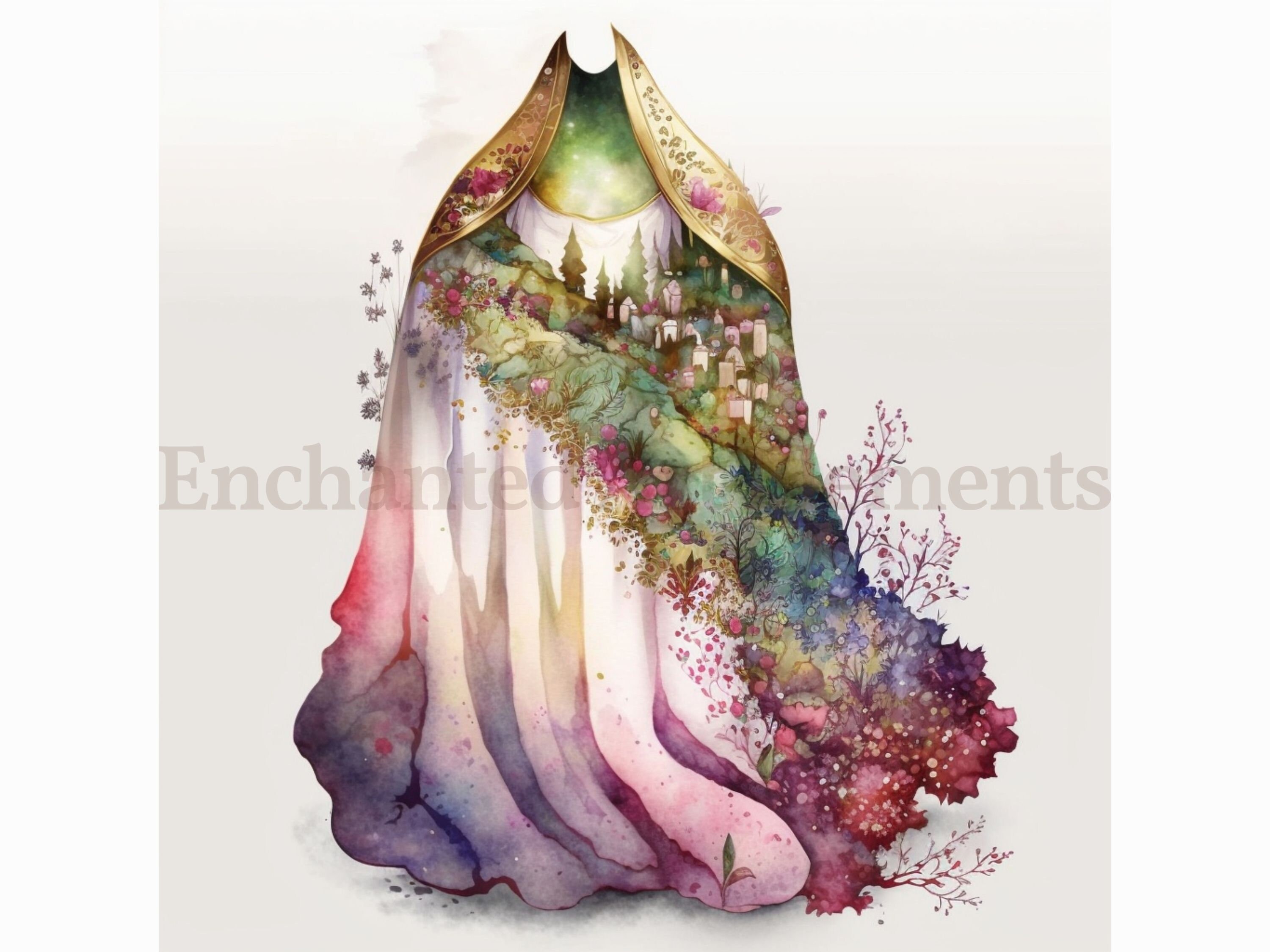 Magic Cape Print Art Magic Cape Illustration Commercial Use - Etsy