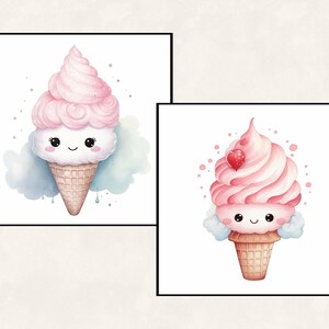 Cute Snow Cone Clipart Watercolor Illustration Nursery Clipart ...