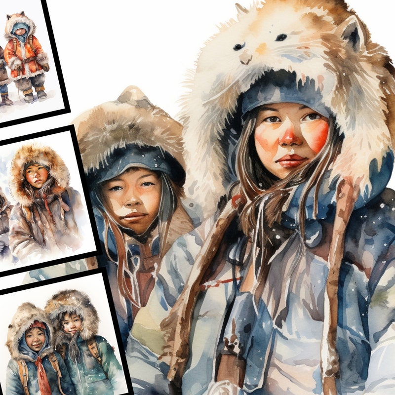 Eskimo Clipart - Etsy